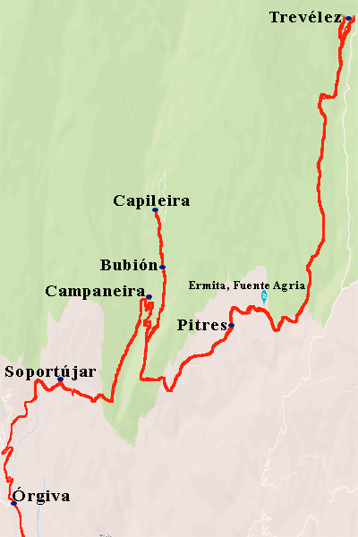 Recorrido por la Alpujarra