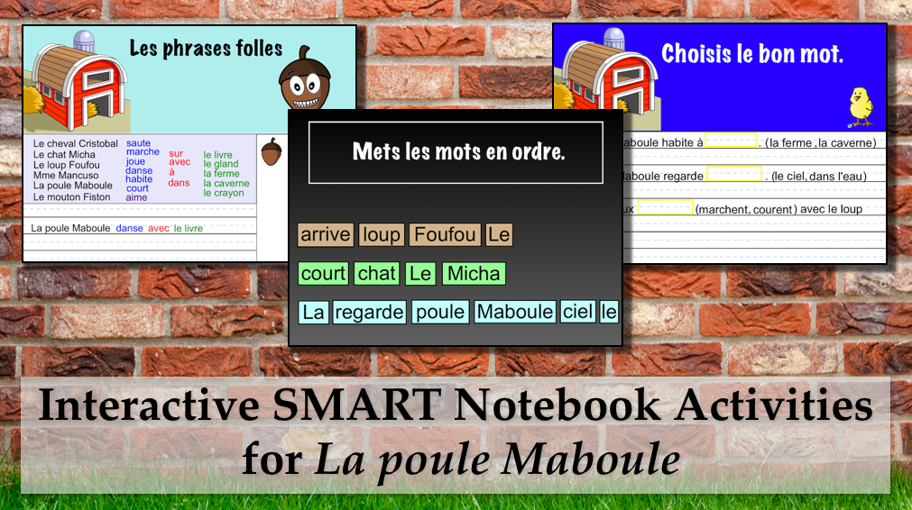 Interactive SMART Notebook Activities for La poule Maboule | Toronto ...