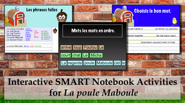 Interactive SMART Notebook Activities for La poule Maboule | Toronto ...