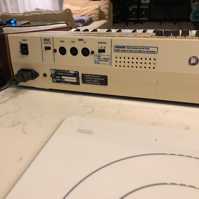 MATRIXSYNTH: Cream White Roland Juno-106 Analog Polyphonic Synthesizer ...