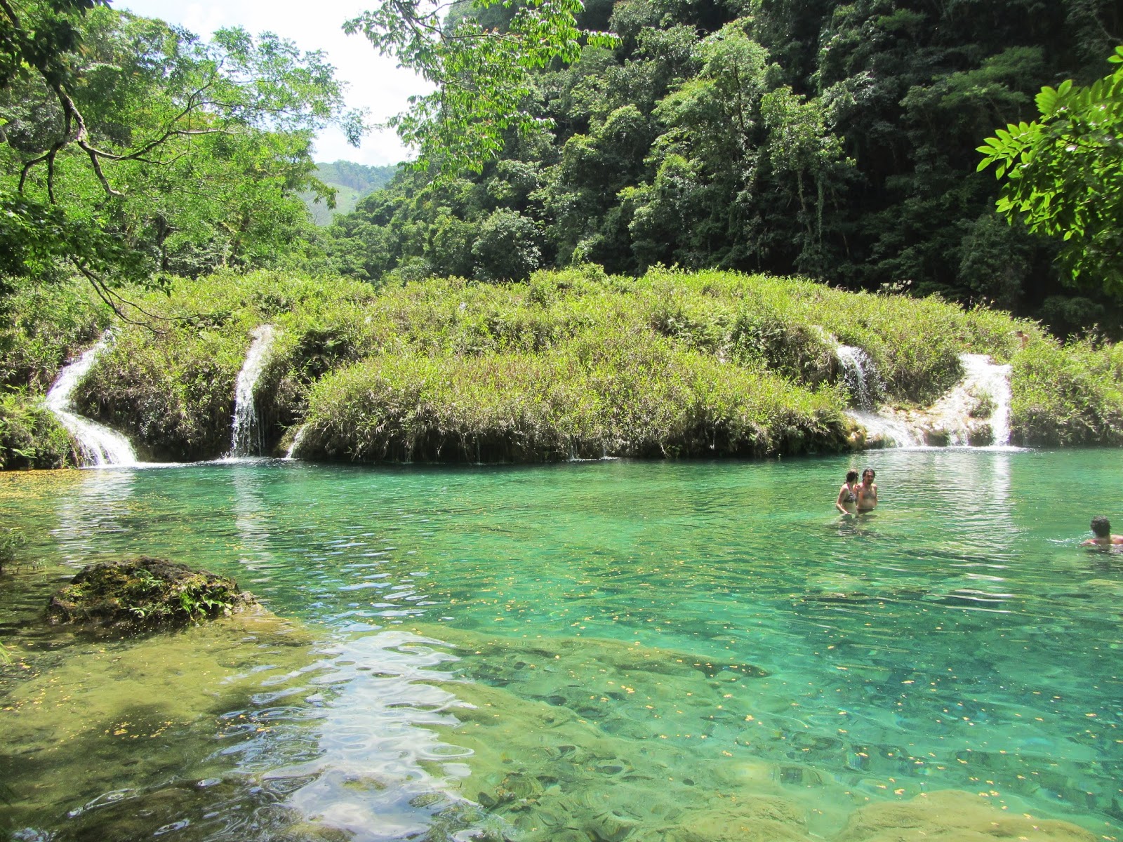 Here, there, sand everywhere: Lagoons and Caves of Semuc Champey, Guatemala