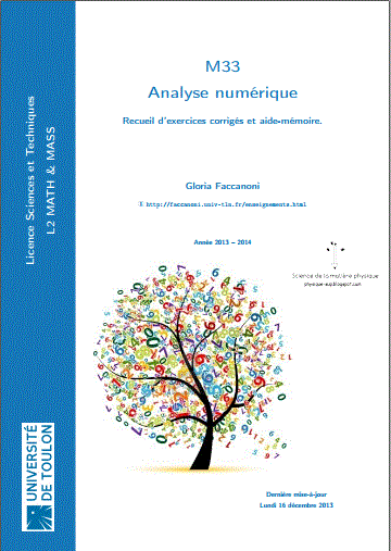 Analyse numérique - Recueil d'exercices corrigés et aide-mémoire ...