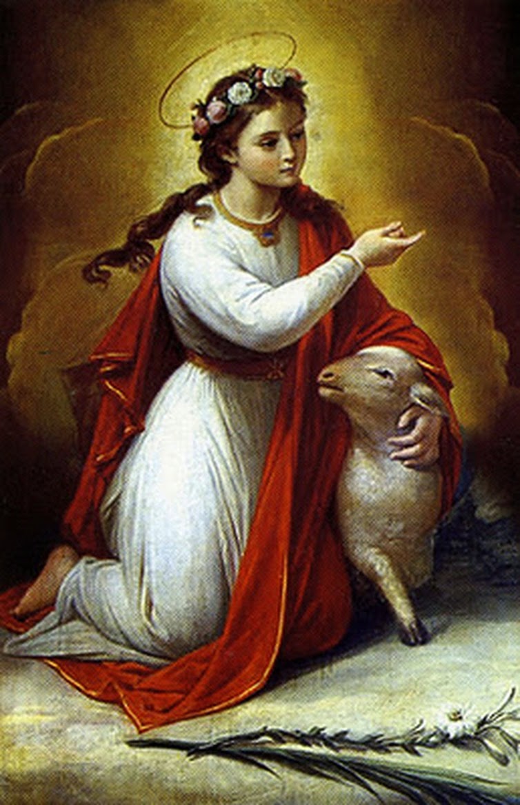 O justo vive da fé!: Santa Inês