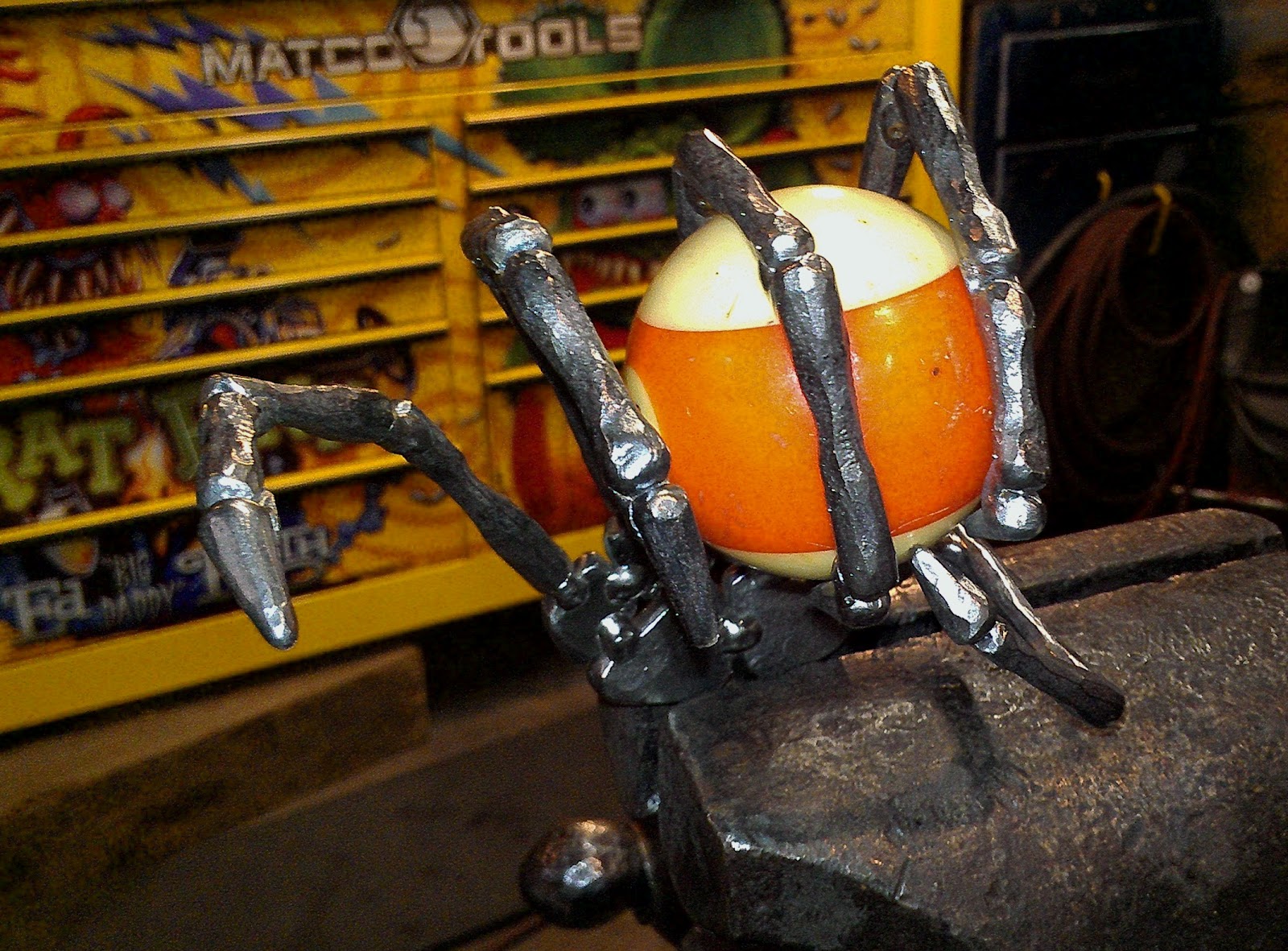 Moody's Garage: Forged Steel Skeleton Hand for Ryan Slater