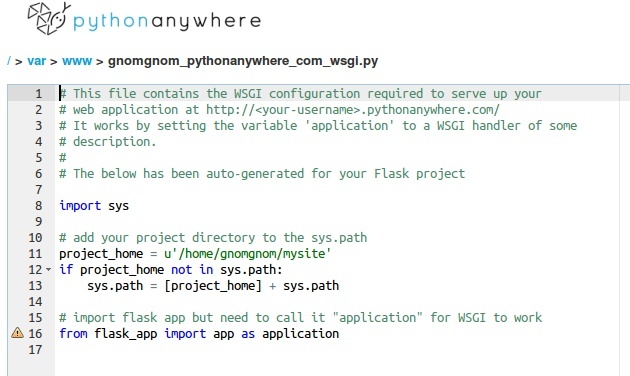 Python + Flask + PythonAnywhere : Partie 6 - Héberger FlaskR chez PythonAnywhere - MCHobby - Le Blog
