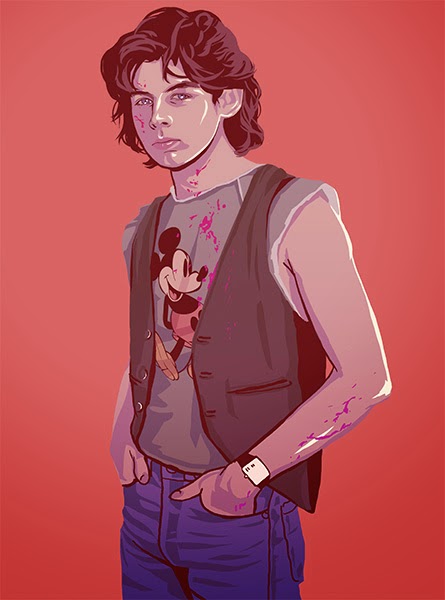 Los personajes de The Walking Dead en versión retro