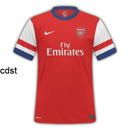 Camisas FB Kits CDST: Camisas Home,away,third arsenal 2013-14