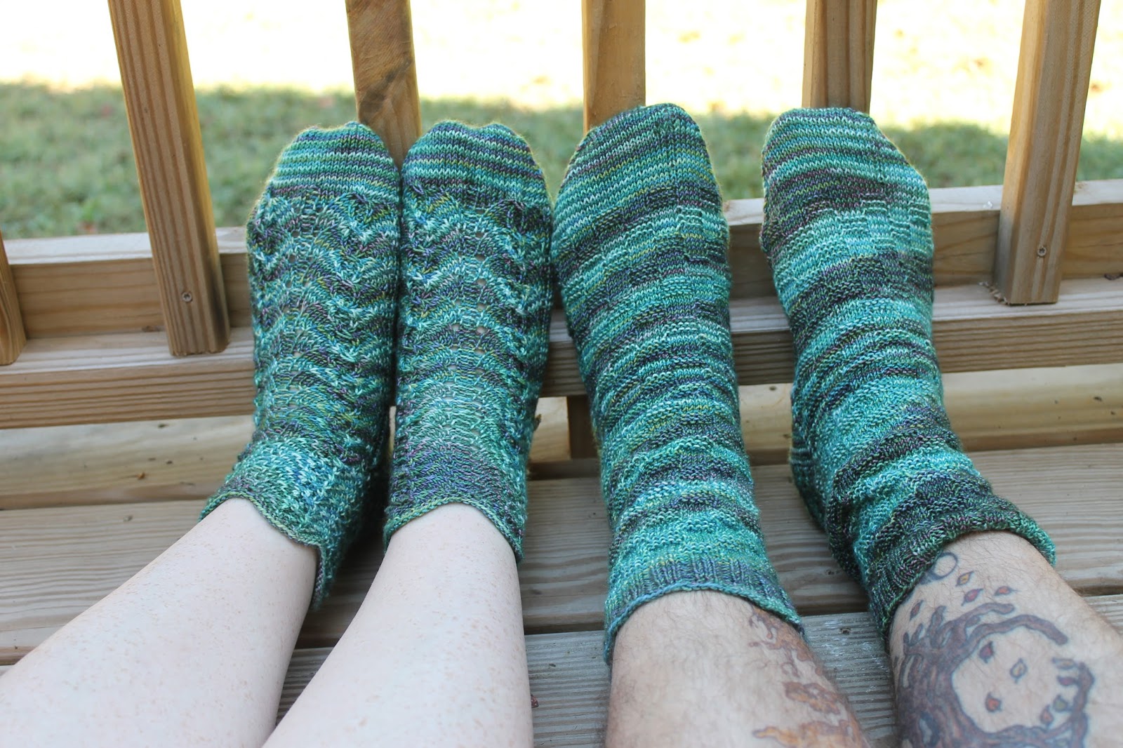 The Feisty Redhead: Knit Socks to Commemorate Our Wedding