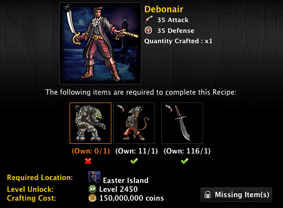 Pirate Clan Blacksmith Recipes: Mateys