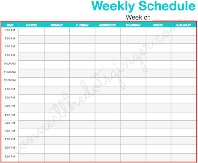 Connect the Dots Ginger | Becky Allen: Weekly Calendar Planning Tips