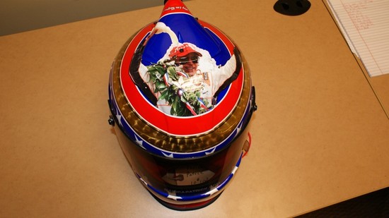 Dan Wheldon Helmet After Crash