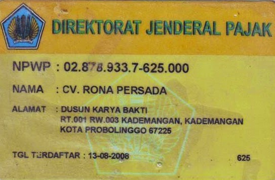 NPWP SIUP CV-Tour bromotour 2019