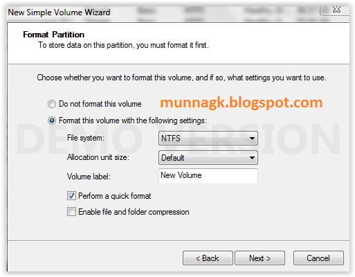 Create a New Partition on a Windows 7 Hard Disk