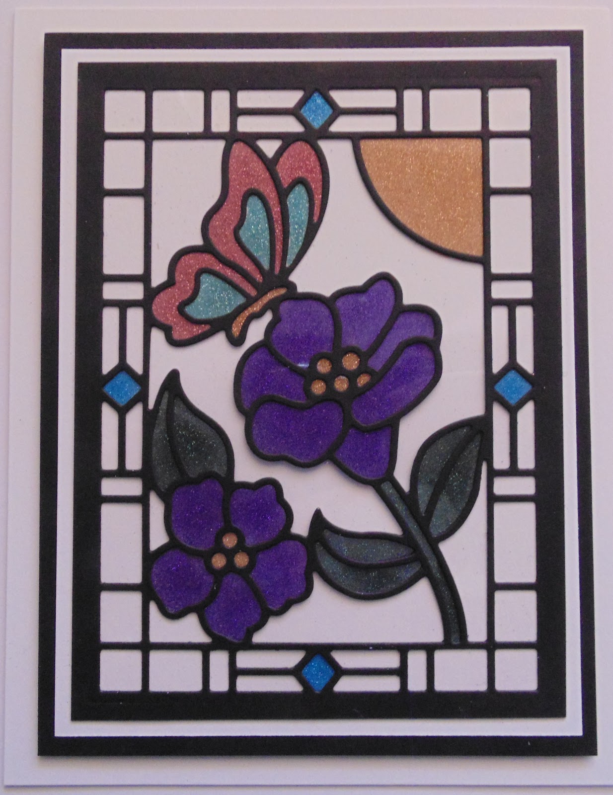 Inky Finger Zone: Simple Stained Glass Window Ideas