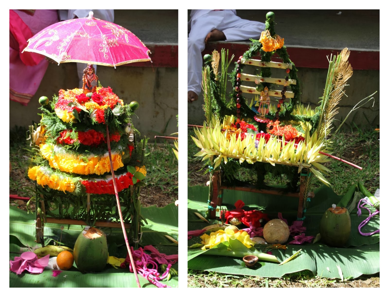 Voyages et Expériences : Maurice: Thaipoosam Cavadee, Symboles sacrés ...