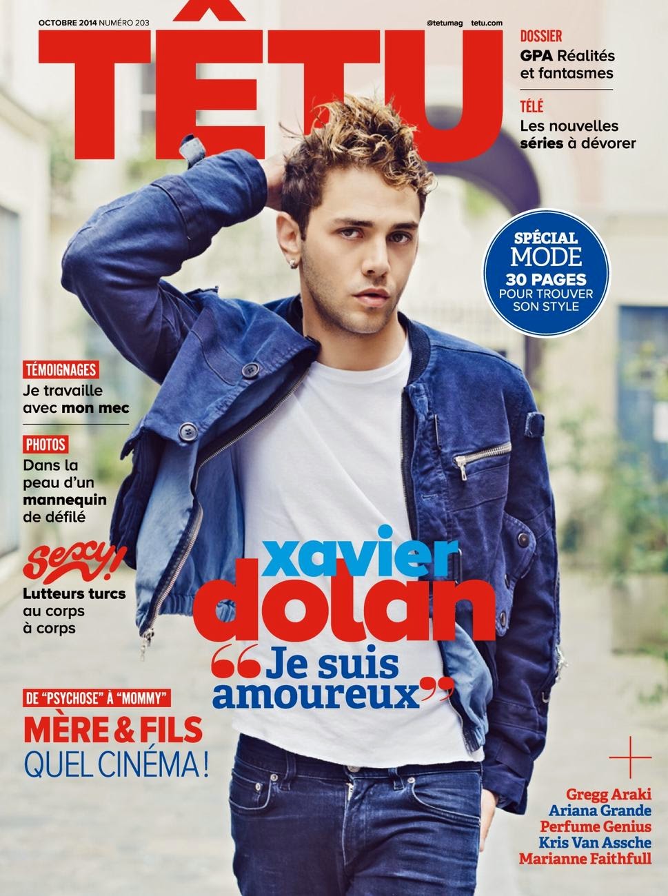 Xavier Dolan para Têtu Magazine Octubre 2014