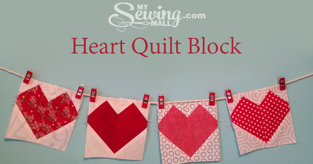 12' Heart Quilt Block