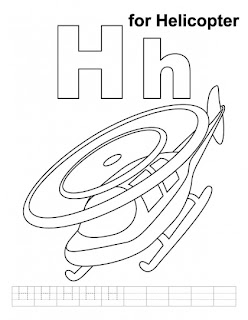 Letter Hh printable coloring pages | Kids coloring pages