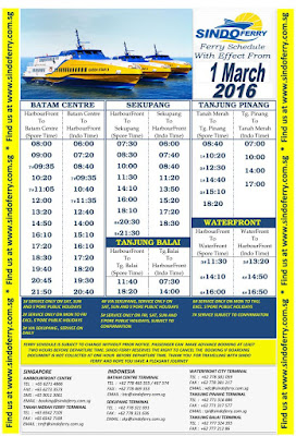 Daftar Jadwal Kapal Sindo Ferry Singapore