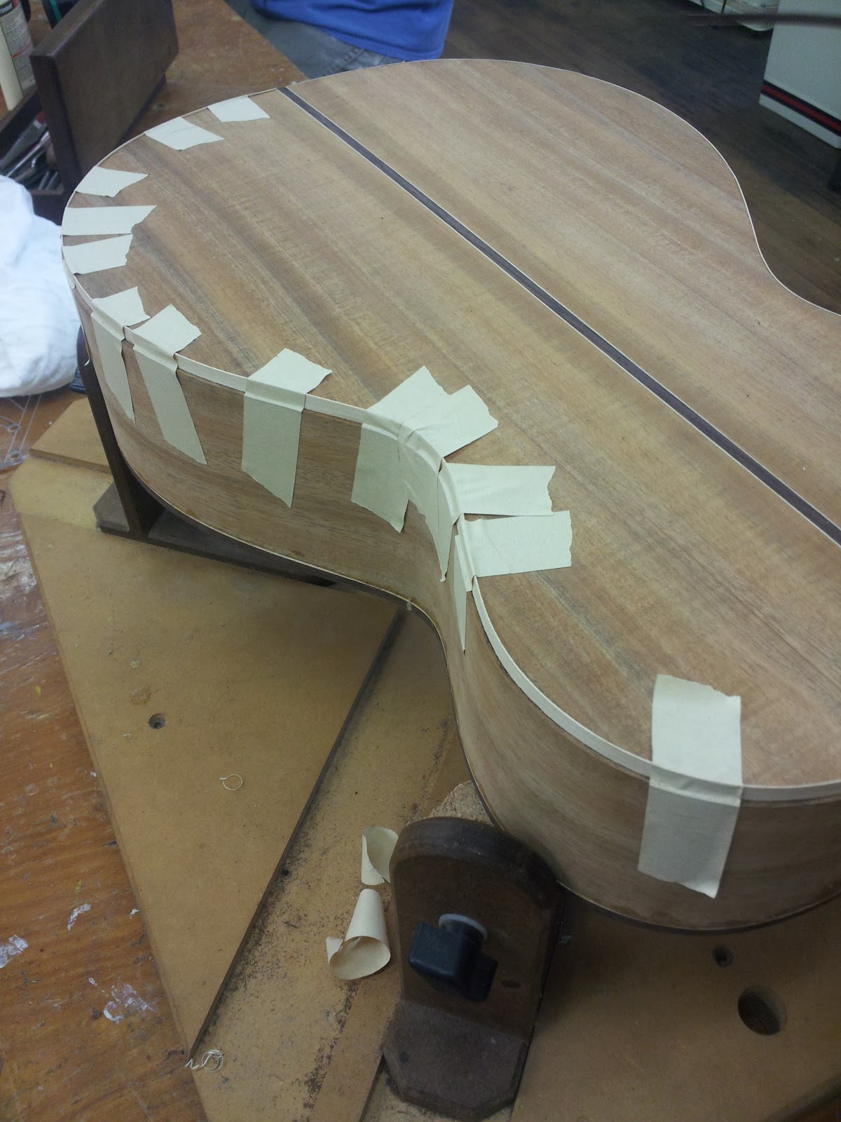 Building a Koa Parlor Guitar: Binding the Guitar