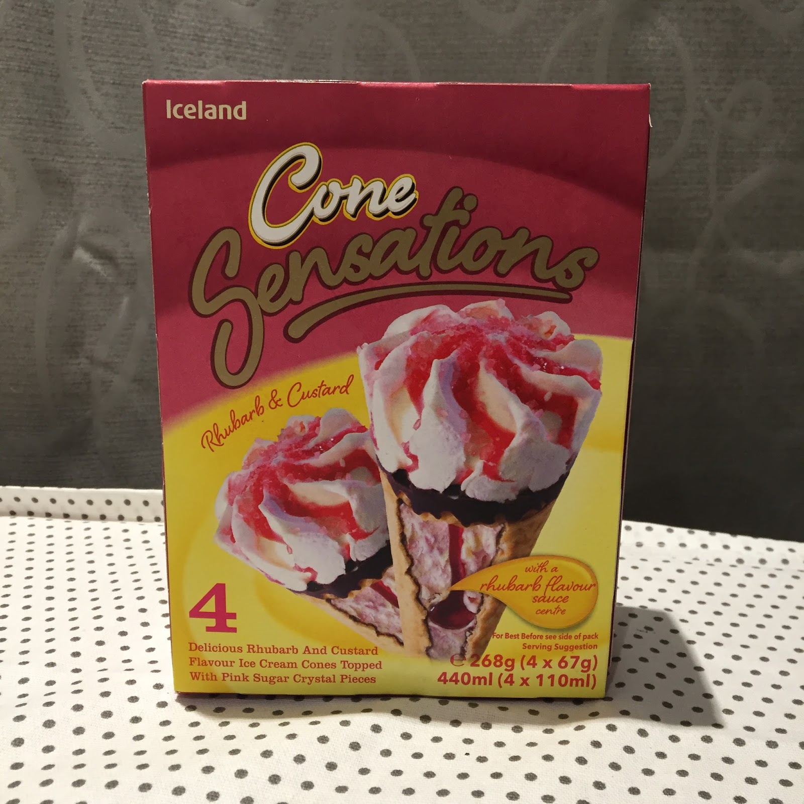 Archived Reviews From Amy Seeks New Treats: NEW! Rhubarb & Custard Cone ...