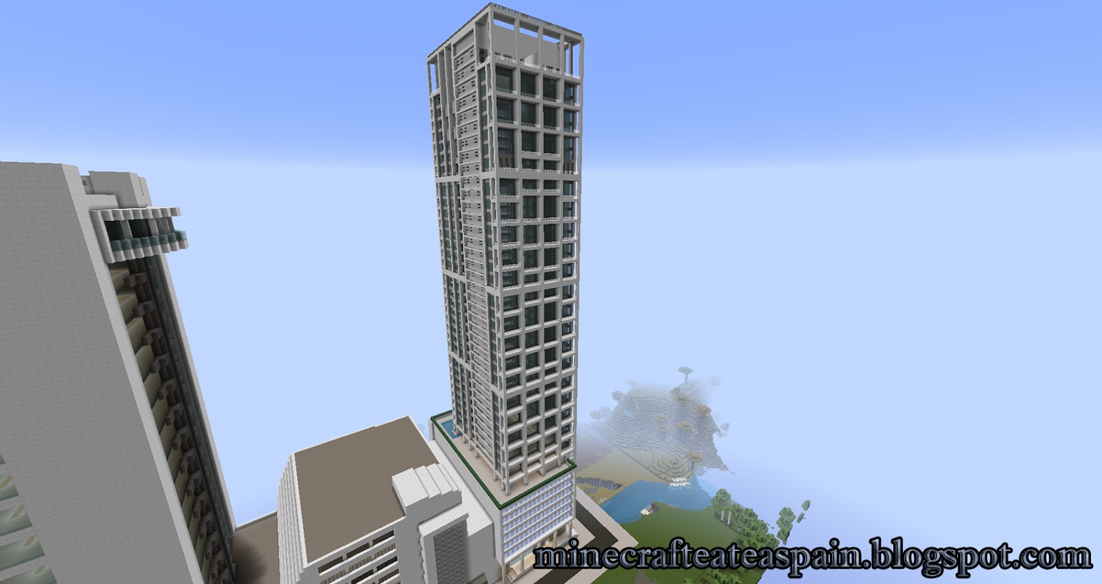 Réplica Minecraft del rascacielos Ten Museum Park de Miami, Florida ...