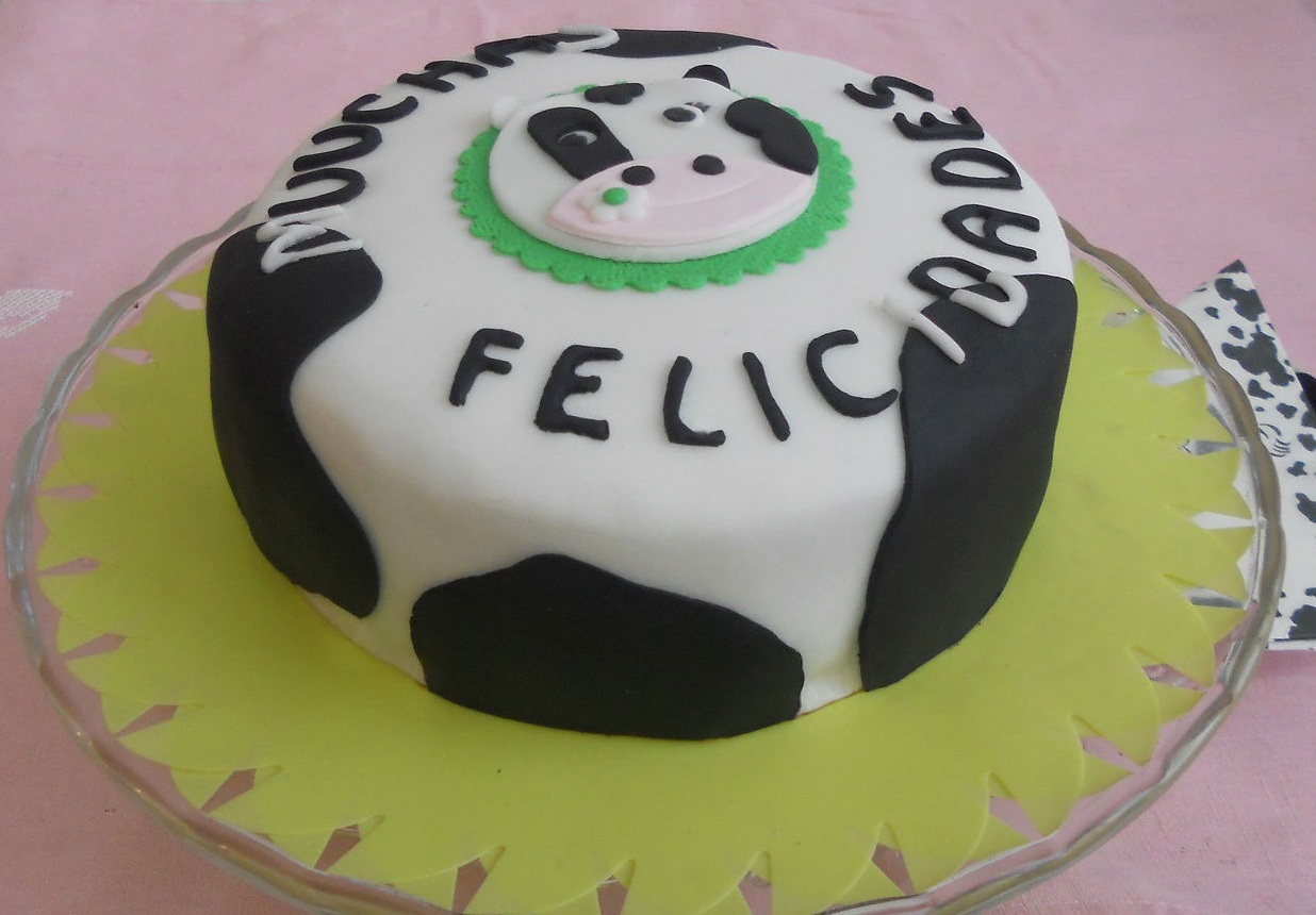 La bellota dulce: Tarta "Loca por las vacas"