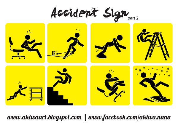 AKIWA ART: Free Vector : Accident Sign Part 2