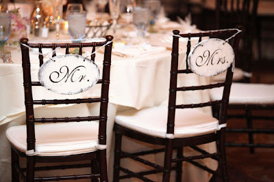 Calligraphy by Shannon: Chair Signs DIY by Carly