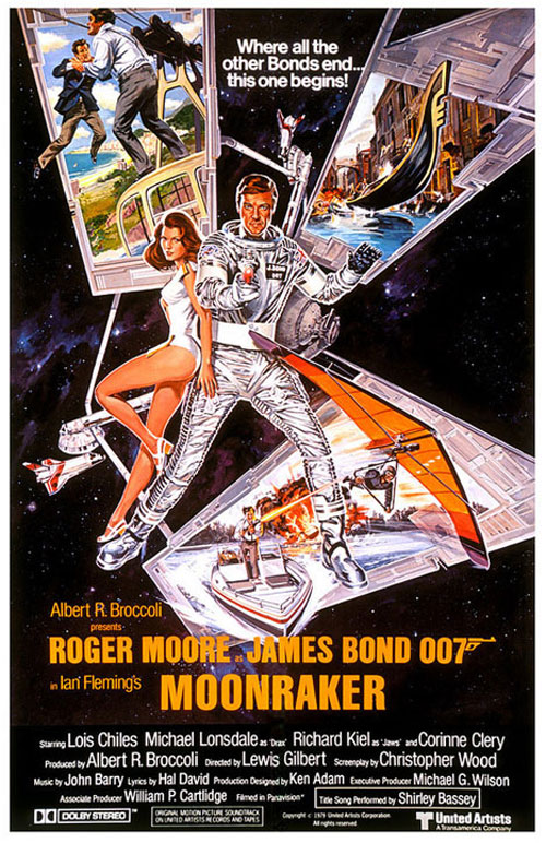 space1970: MOONRAKER (1979) Poster Art By Dan Goozee