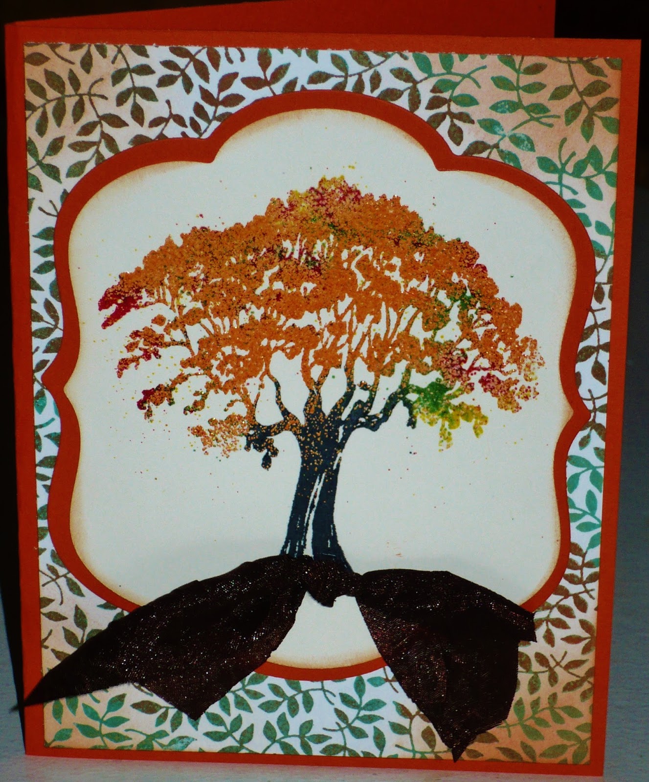 stamping muses: Embossed Impression Obsession Tree