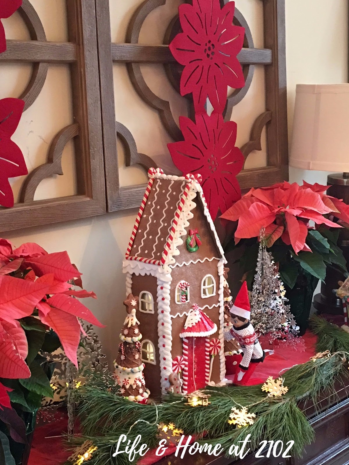 Life & Home at 2102: Pretty in Pink Christmas Home Tour - Living and ...