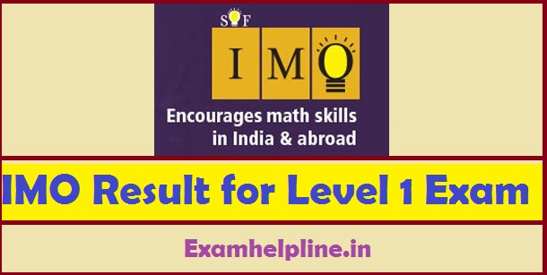 IMO Exam Result 2018 for Level 1