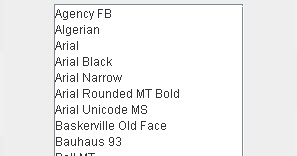 How to display information about available fonts in Java Swing API ...