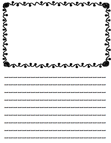 Writing Paper with Picture Boxes | Mrs. Black's Bees