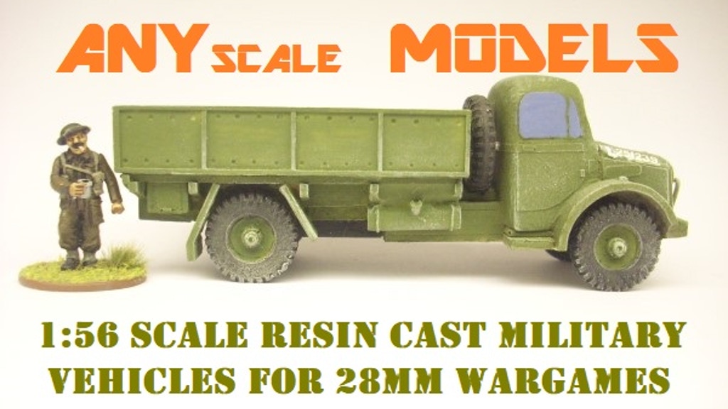 Tabletop Fix: Anyscale Models - New 28mm WW2 Vehicle Kickstarter