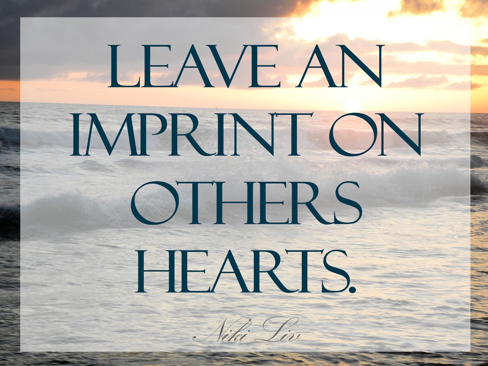Leave An Imprint