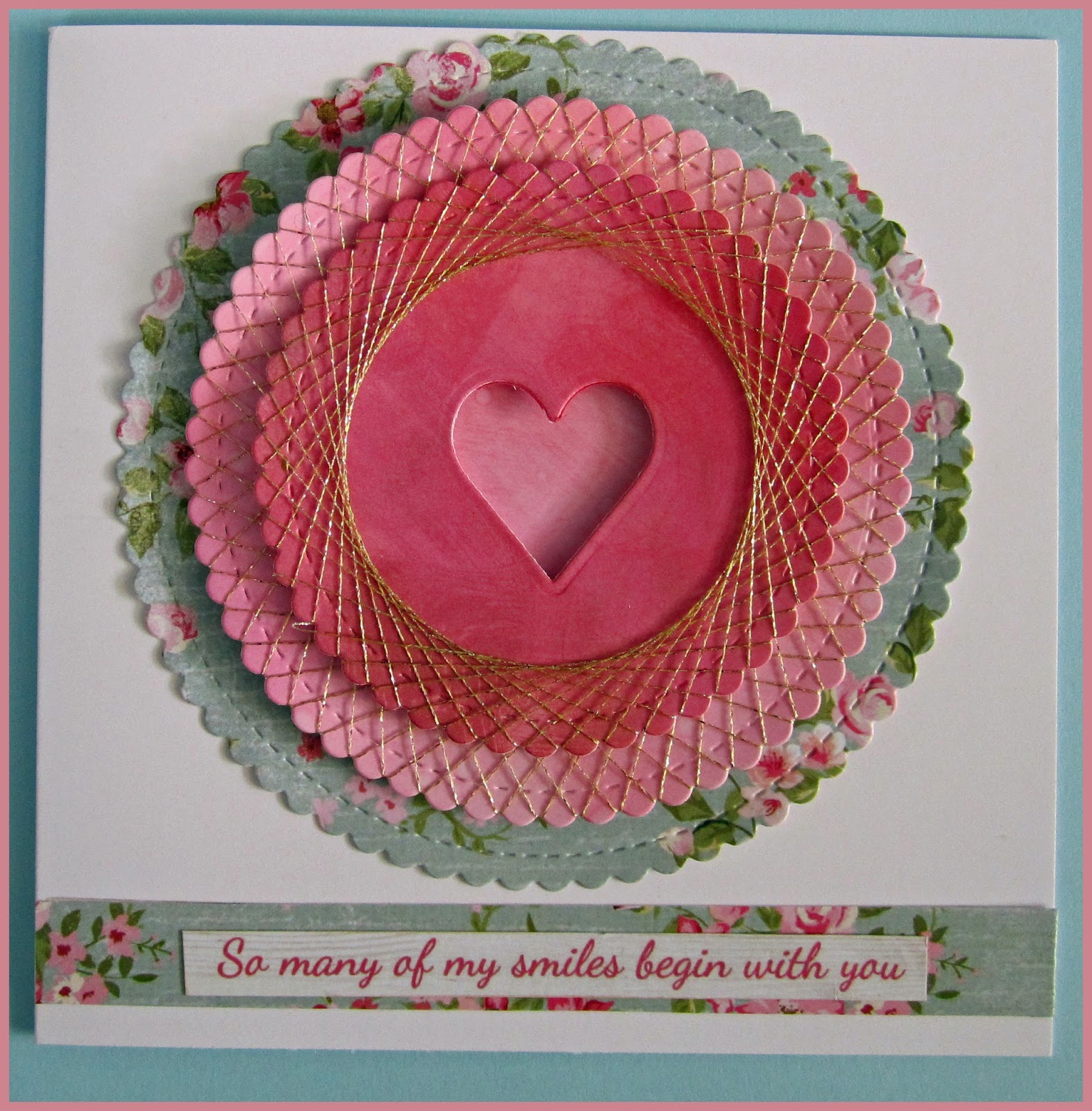 HAND MADE CARDS........ Ideas and Inspiration: SPIRELLII GREETING CARD