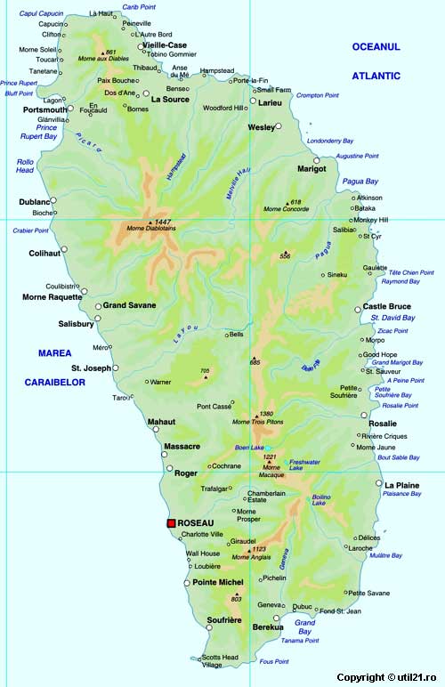 CARTES DE LA DOMINIQUE