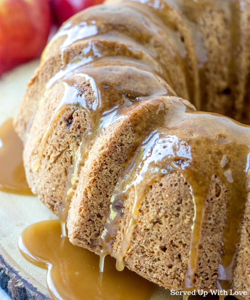 Caramel Apple Pound Cake | Served Up With Love