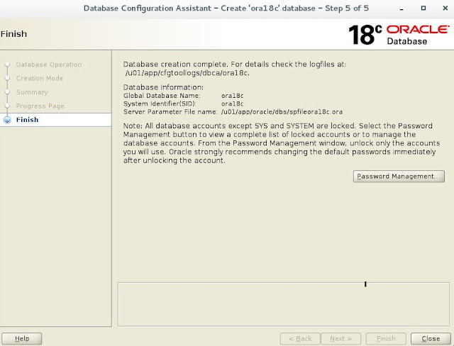 Oracle DBA Quick Notes: Oracle Database 18c - Database Creation using DBCA