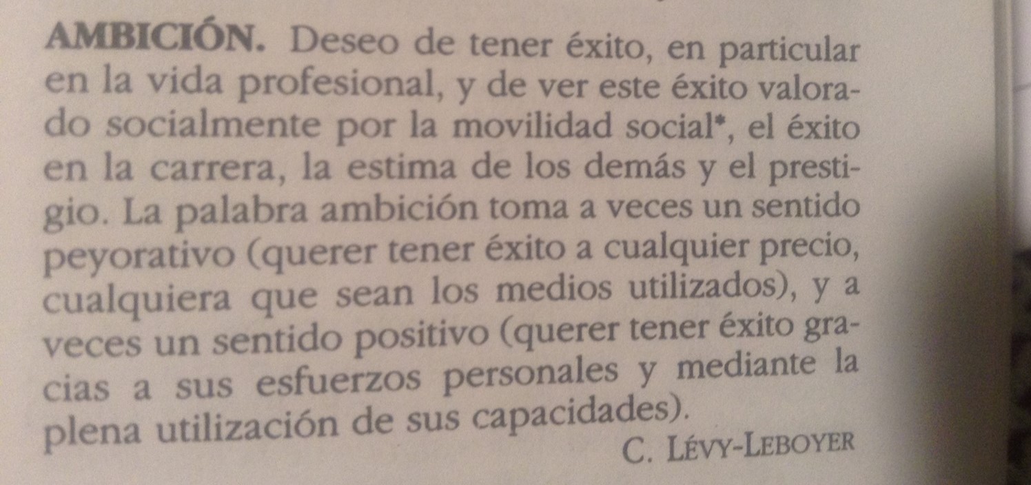 Un poco más sobre la ambición - Efectivarte