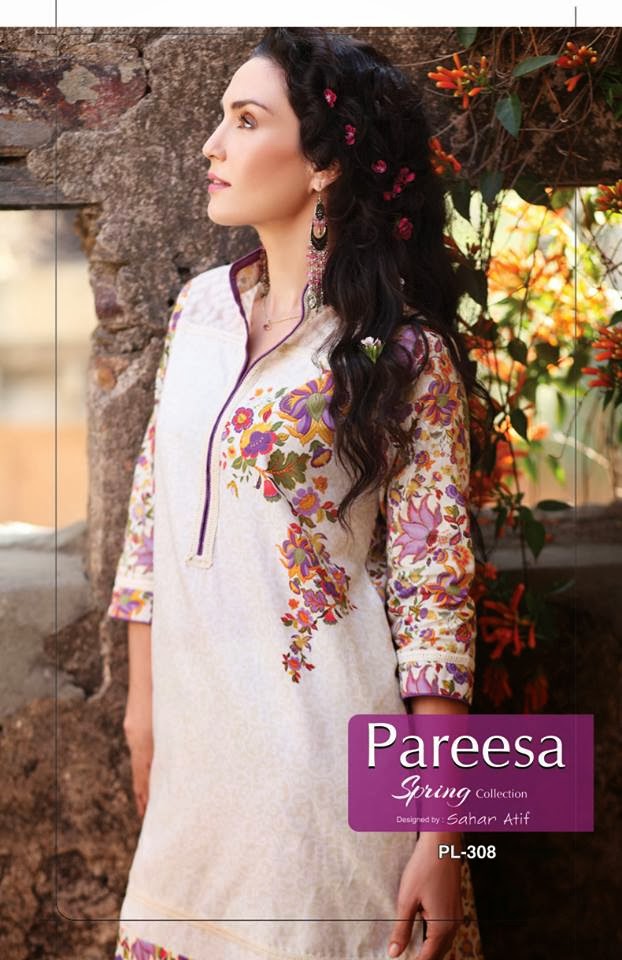 Pareesa Spring Collection Displayed By Sahan Atif | notonlybeauty