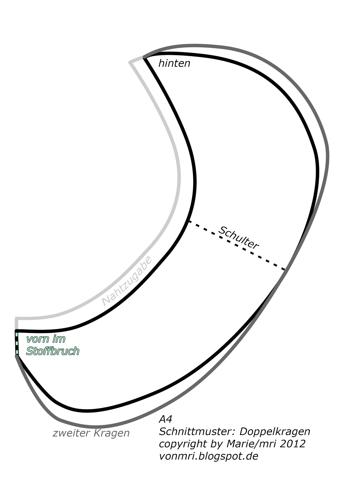 Peter Pan Kragen aus Kunstleder | von mri