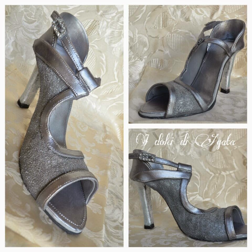 I dolci di Agata... e non solo !!!: Scarpa con tacco in pasta di zucchero