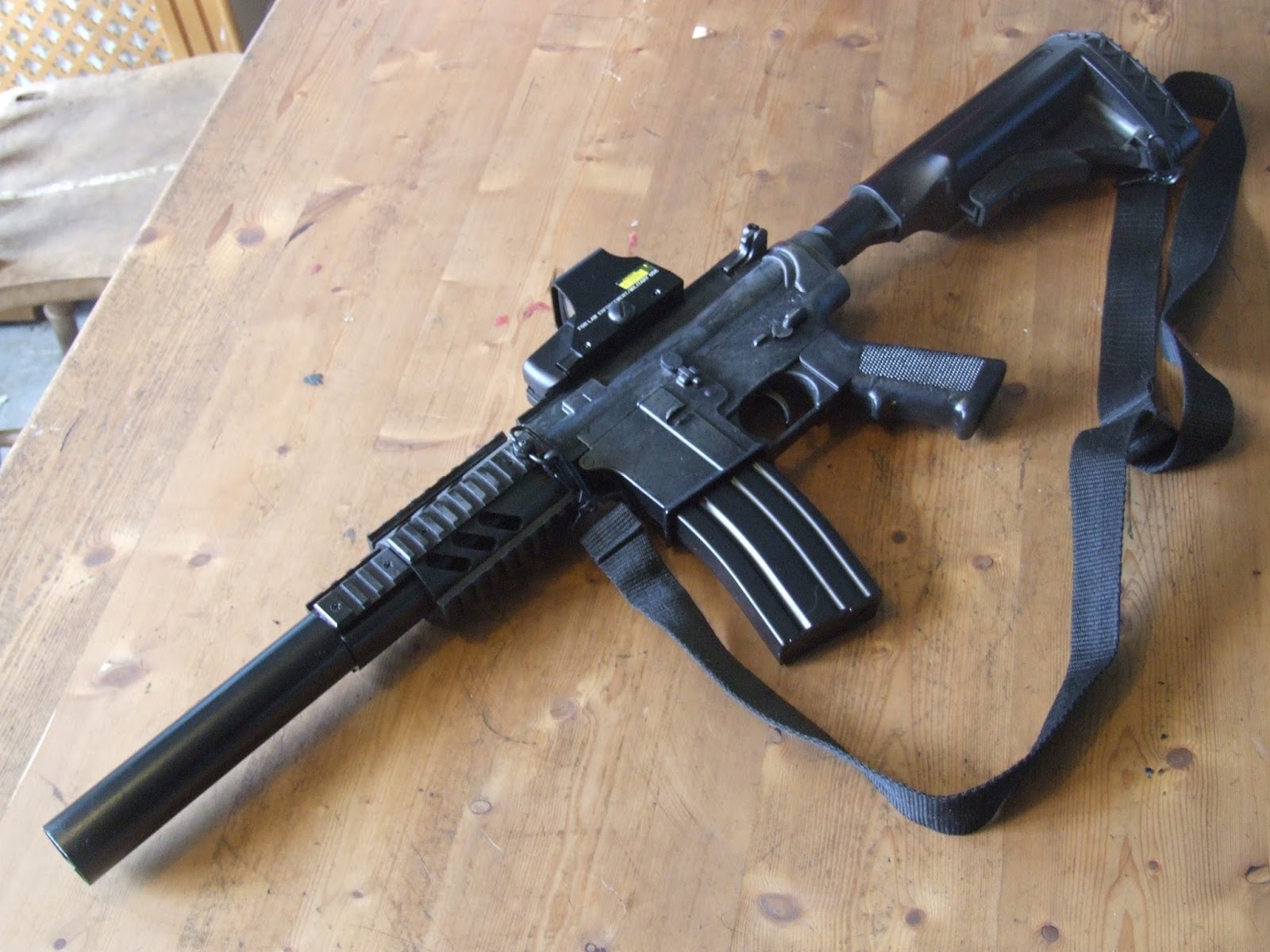 Homemade Airsoft Machine Gun