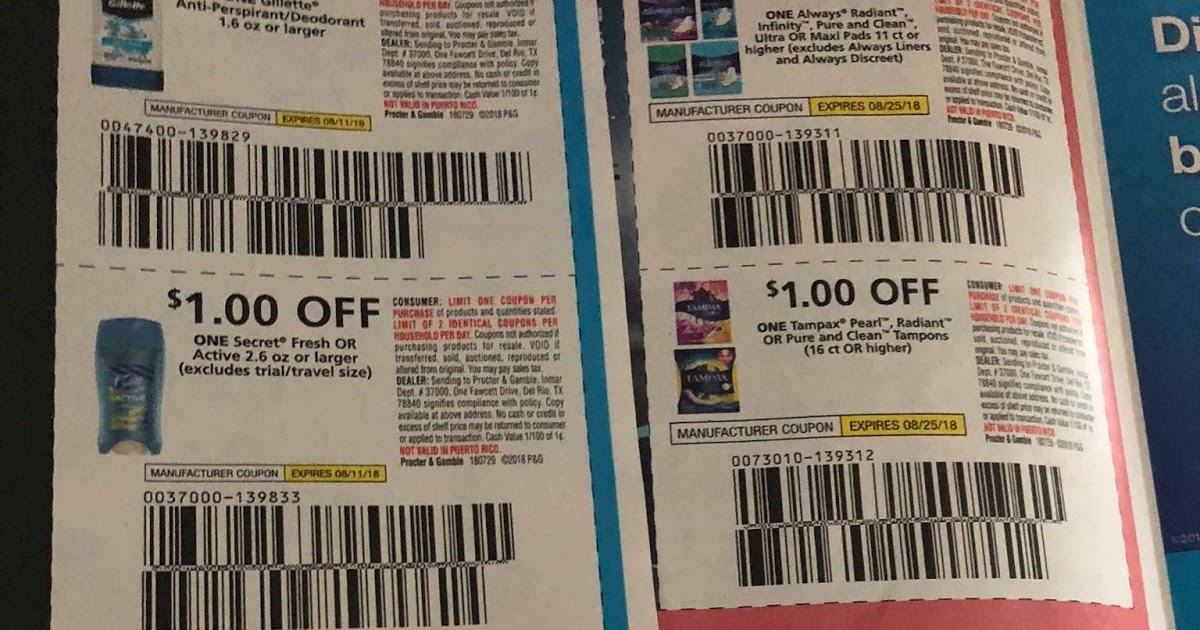 Capri's Coupons Whole Insert Picture Previews: August Proctor & Gamble ...