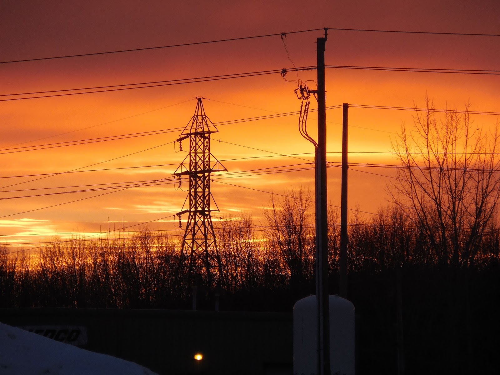 Mark Bellis: Power lines in the Sunset