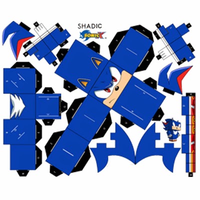 jeff the Kid: KOLEKSI PAPERCRAFT SONIC