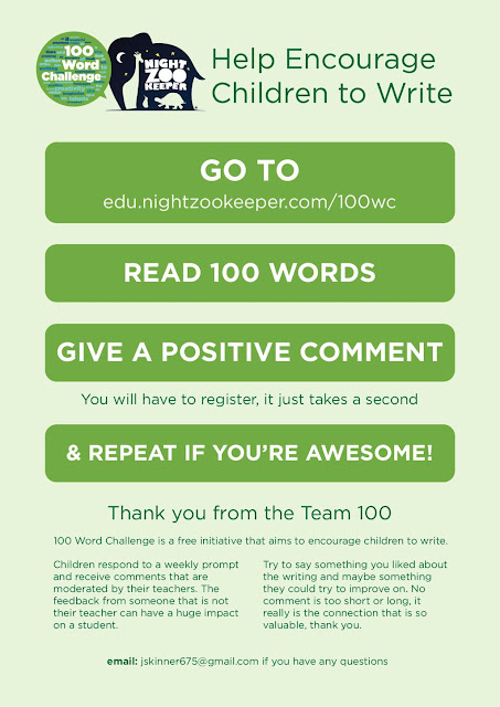 100 Word Challenge @ The Richmond School: Please comment on our writing!